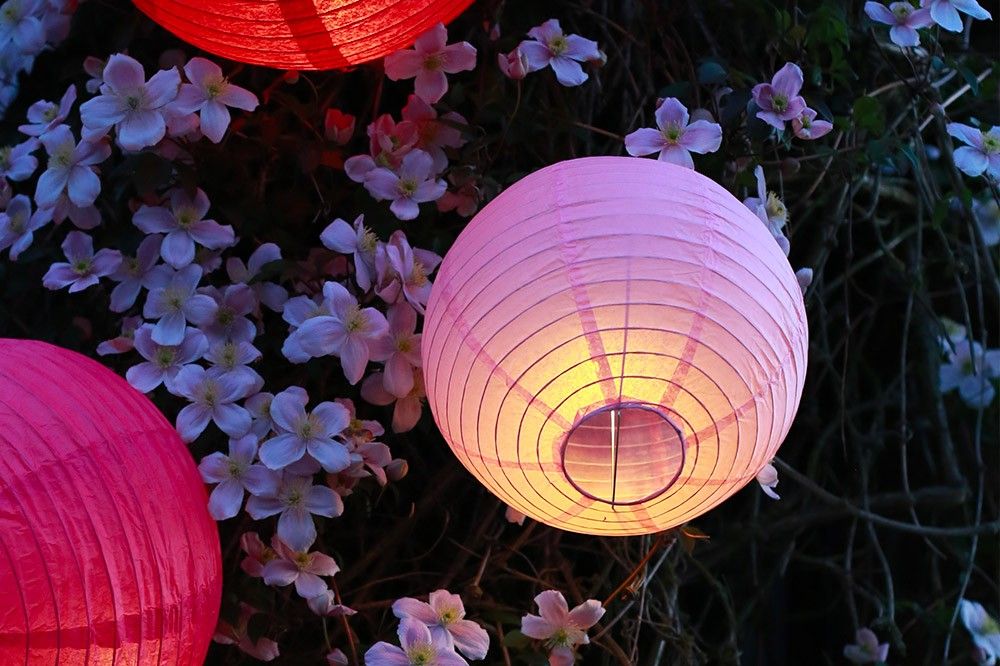 Lanterne Boule En Papier Rose Pâle 10 Cm - Skylantern.Fr