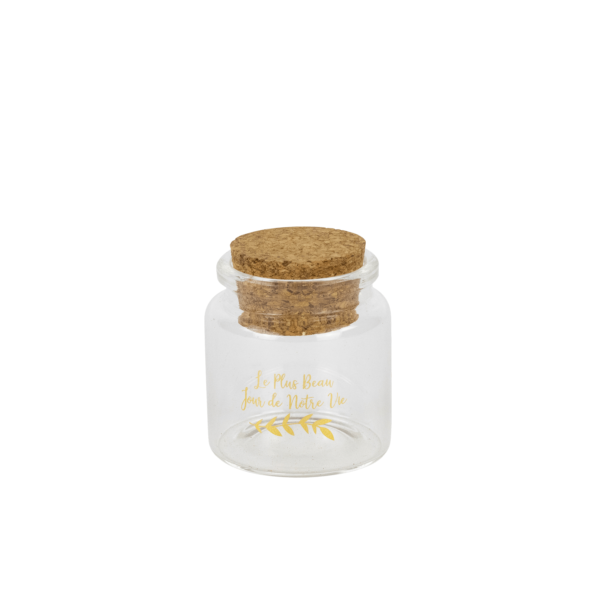 Fiole En Verre Le plus beau jour de notre vie 4,5 cm - SkyLantern.fr