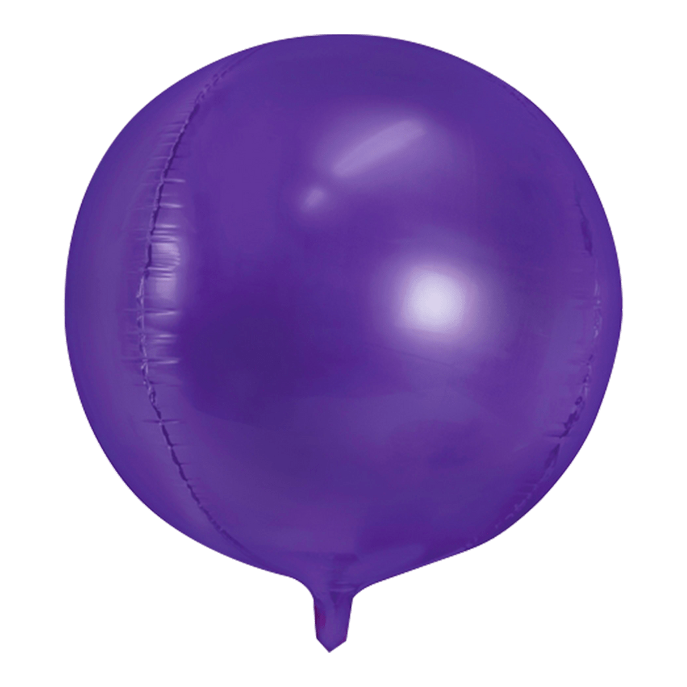 Ballon Rond Aluminium violet 40cm - SkyLantern.fr